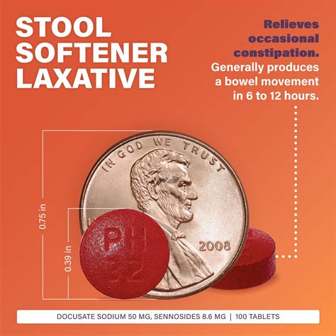 Rugby Stimulant Laxative Plus Stool Softener Docusate