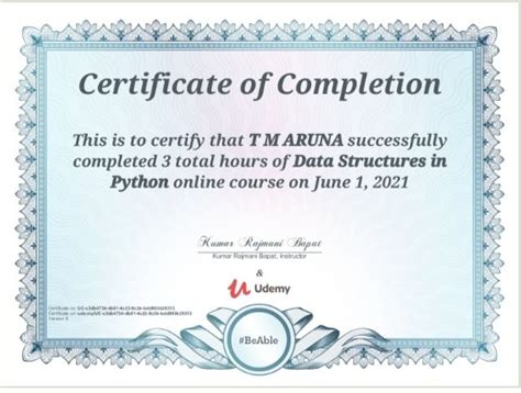 Aruna T M On Linkedin Python Udemy