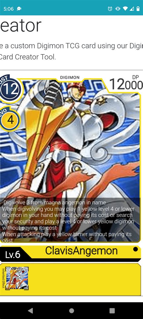 Custom Clavisangemon Line Idea Rdigimoncardgame2020