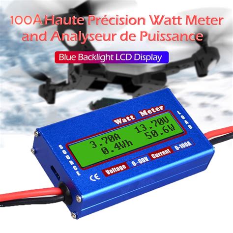Professional Dc 60v 100a Balance Voltage Battery Power Analyzer Lcd Rc