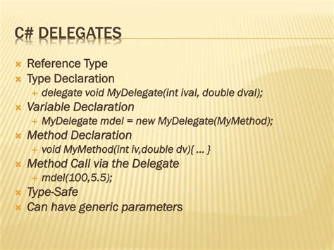 Ppt C Delegates Powerpoint Presentation Free Download Id4256426