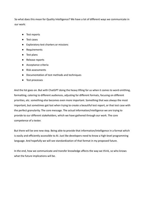 Quality Intelligence Documentation And Ai Pdf