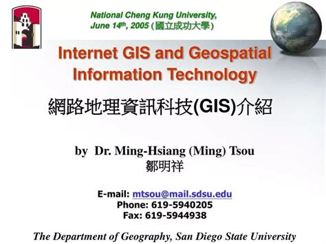 Ppt Internet Gis And Geospatial Information Technology Powerpoint
