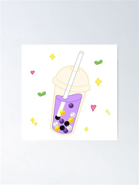 Gender Non Binary Bubble Tea Poster By Lgbt Liberation Redbubble