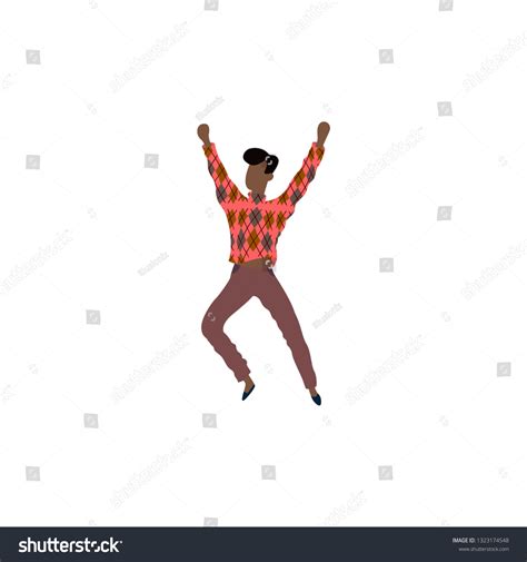 Vector Isolated Dancing Man Illustration Dancing Stock Vector Royalty Free