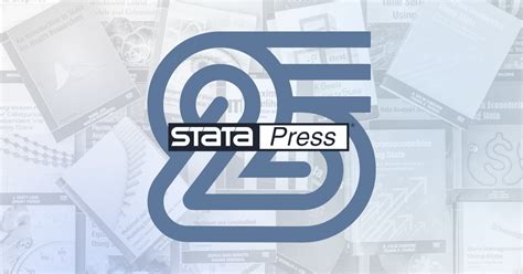 Stata Press Celebrates 25 Years Of Excellence Stata News
