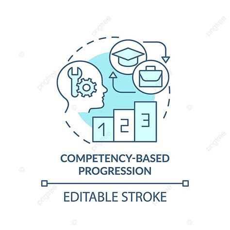 Competency Based Progression Turquoise Concept Icon Method Infographic