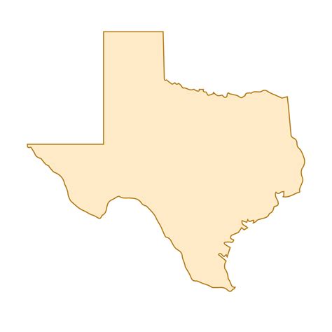 Printable Outline Of Texas