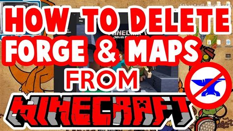 How To DELETE Forge And Maps From Minecraft Tutorial YouTube