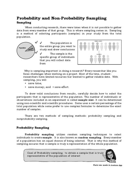 Probability And Nonprobability Sampling Pdf Sampling Statistics