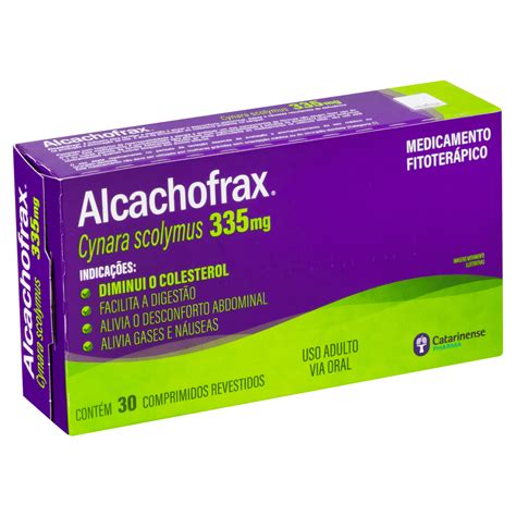 Alcachofrax Catarinense 335mg 30 Comprimidos Fitoterápico Digestão Drogasmil