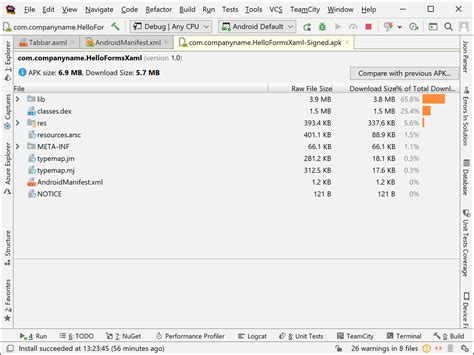 Androidmanifestxml Logcat And Android Profiling Xamarin Android In
