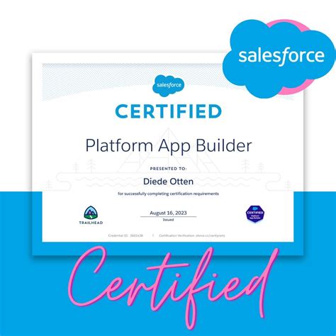 Salesforce Certified Platformappbuilder Diede Otten ☁