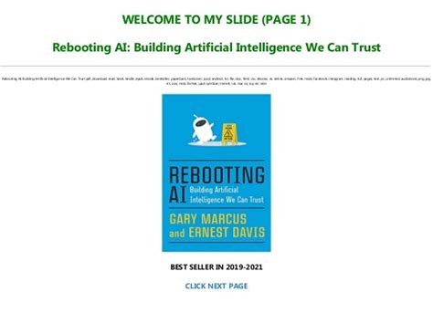Read Book [PDF] Rebooting AI: Building Artificial Intelligence We Can ...