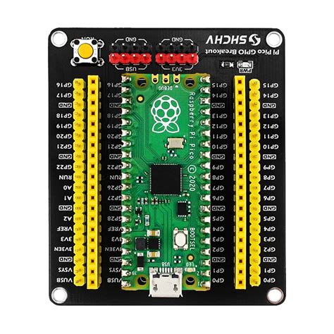 1pcs Raspberry Pi Pico Expansion Board Gpio Breakout Extension Adapter Onboard