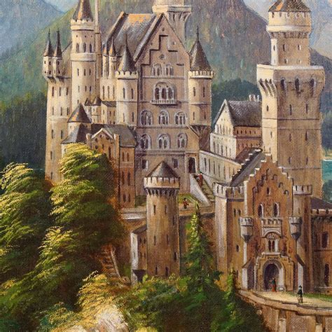 A Pfisterer The Fairytale Castle Neuschwanstein 1896 At 1stdibs