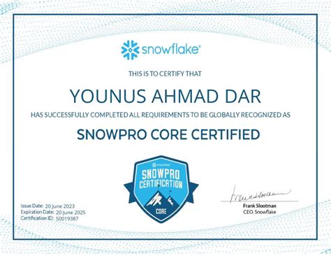Younus Dar On Linkedin Snowprocorecertified