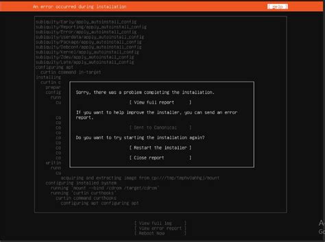 Installation Of Customizeable Ubuntu 22 04 Is Failed At Apt Step Ask Ubuntu