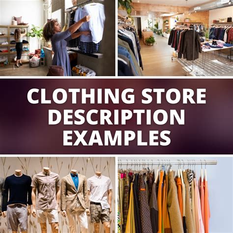 20 Clothing Store Description Examples • Eat Sleep Wander