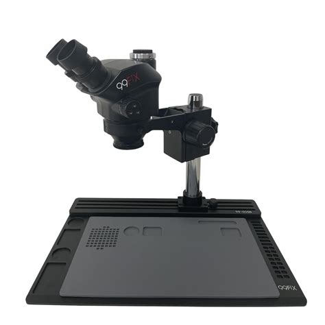 Kit Cabeça De Microscópio Trinocular Simul Focal 99fix 37050 7x 50x Suporte A1 Para Cabeça