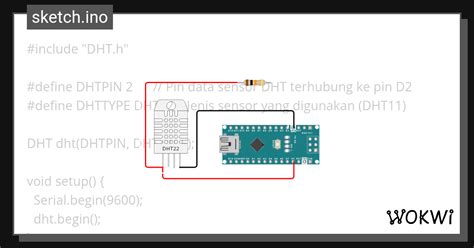 Membaca Kelembapan Suhu Wokwi Esp32 Stm32 Arduino Simulator