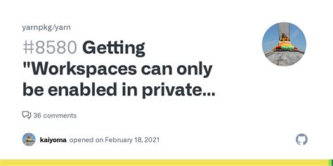 Getting Workspaces Can Only Be Enabled In Private Projects Even For A Private Project Issue