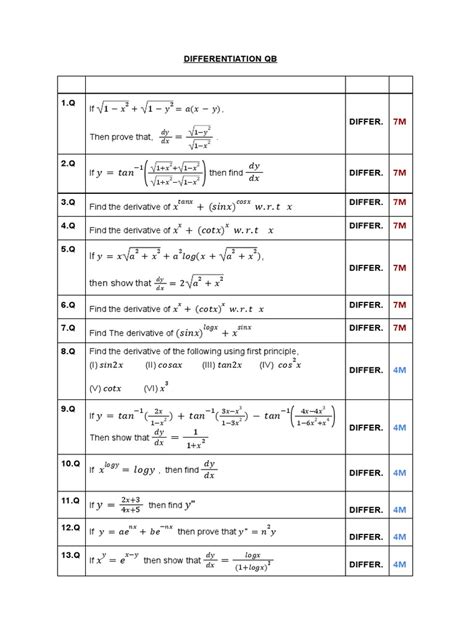 Ts Ipe Differentiation Maths 1b Qb Pdf