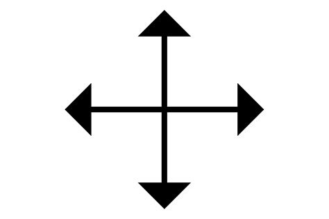Move Cursor Four Direction Arrow Icon I Graphic By Yummybuum