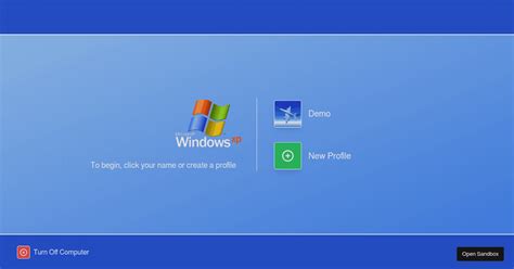 Windows XP Web Edition Forked Codesandbox