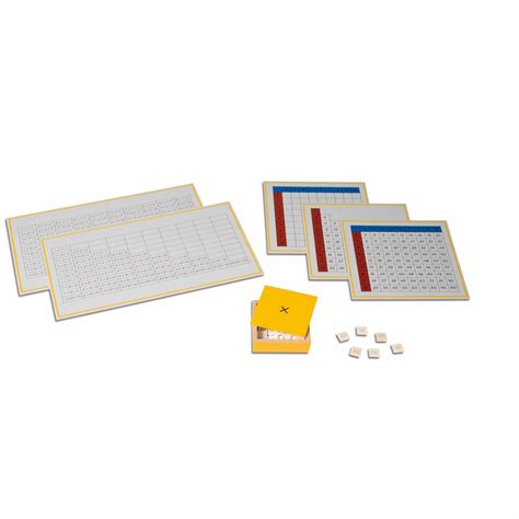 Multiplication Working Charts Nettbutikk Montessori Norge