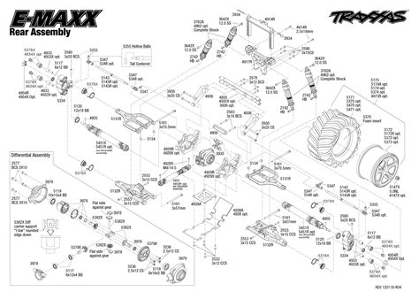 Exploded View Traxxas E Maxx 1 10 Rear Part Astra