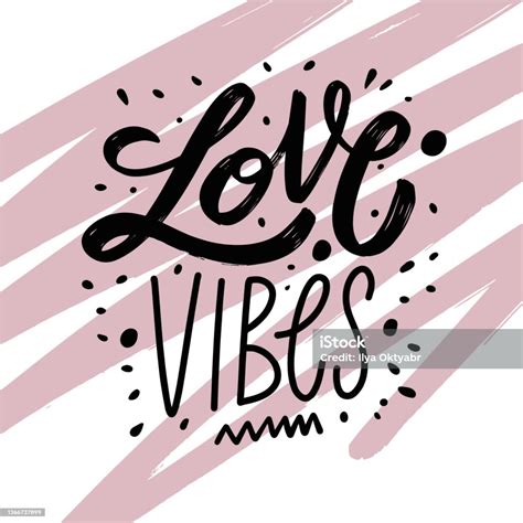 사랑 바이브 동기 부여 긍정적 인 문구 현대 서예 문자 고립 Fashion Show에 대한 스톡 벡터 아트 및 기타 이미지 Fashion Show Good Vibes