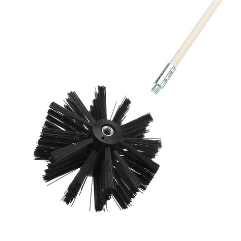 12 Feet Dryer Duct Cleaning Kit Lint Remover Brush Synthetic Brush Head
