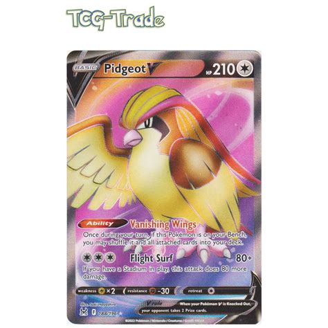 [pokemon Tcg Singles] Ss11 Lost Origin 188 196 Pidgeot V Full Art