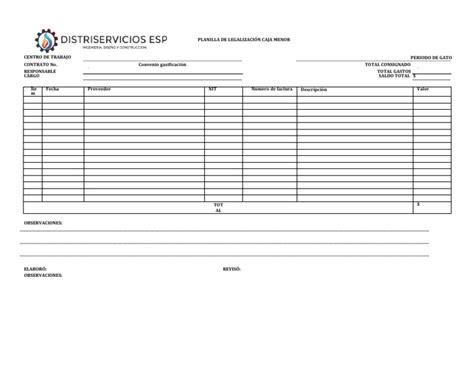 Formato Caja Menor Pdf Formato Caja Menor Pdf