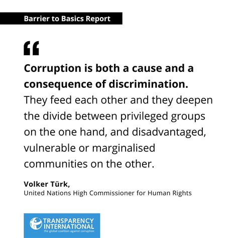 Un Human Rights Chief Corruption And Discrimination Fuel Each Other