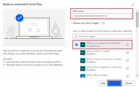 how to save microsoft forms responses and attachments to sharepoint