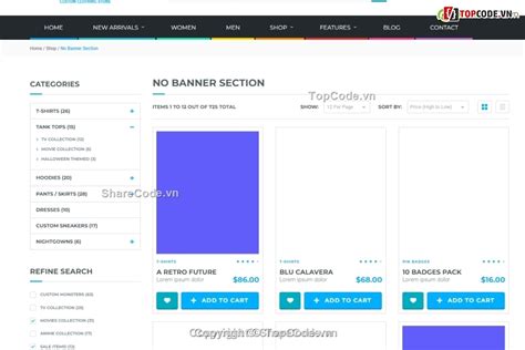 Template Website Bán Quần áo Hoặc Thương Mại điện Tử Html Css Javascript