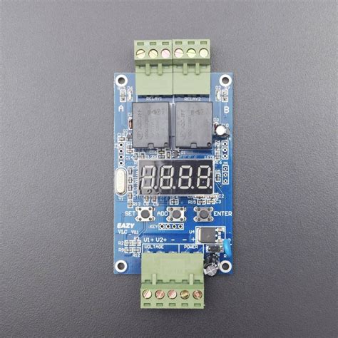 Dc 12v 2 Way Programmable Relay Board 2 Way Voltage Detection Control Rees52