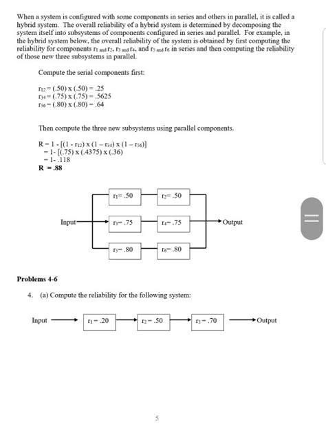 solved part 2 system reliability a system s reliability is