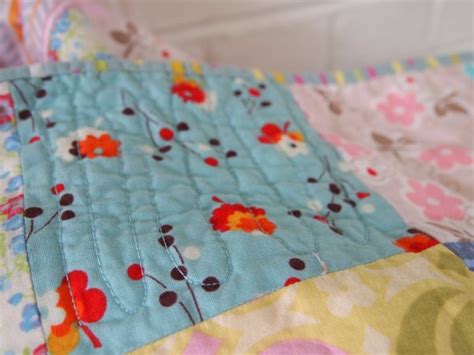 Plum And June Patchwork Squares Quilt