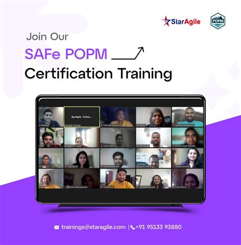 Live Virtual Safe® Popm Certification Workshop From Scaled Agile By