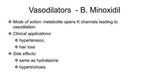 Anti Hypertensives Drugs With Their Mode Of Action Pptx