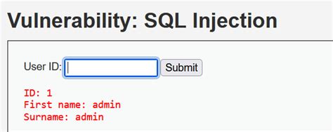 Dvwa 之 Sql Injection Sql注入 紫曜花 博客园