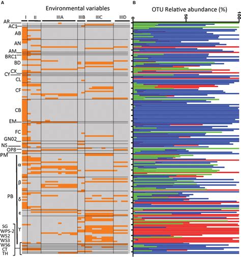 A Heat Map Comparing Environmental Variables Correlated With Otu