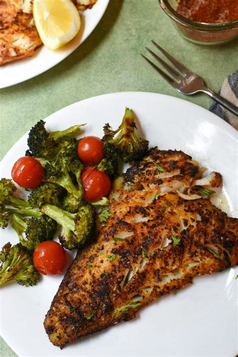 Blackened Cod With Broccoli Recipe Broccoli Recipes Seasoning Recipes Blackened Cod Recipe