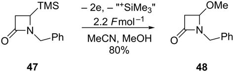 The Shono Type Electroorganic Oxidation Of Unfunctionalised Amides Carbon Carbon Bond Formation