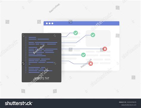 robots seo controlling crawling indexing website stock vector royalty