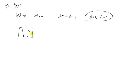 SOLVED W Is Not A Subspace Of The Vector Space Verify This By Giving A Specific Example That