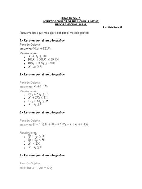 Practico 3 Metodo Grafico Pdf